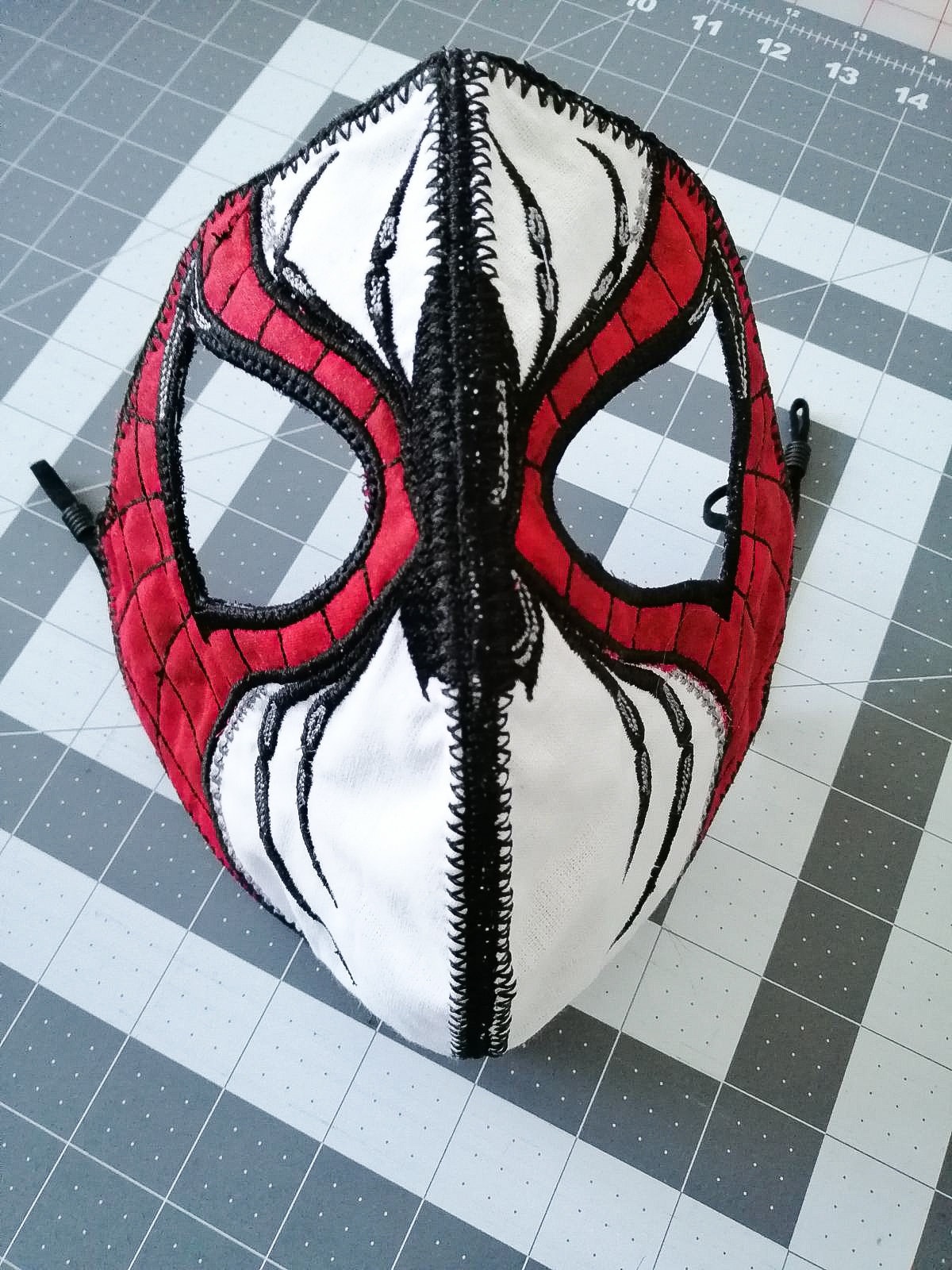Spider Face Mask/Halloween Mask/ Embroidered Face Mask | Etsy