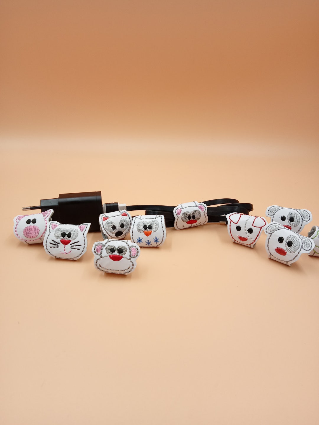 Animals Cable Tidy/leather Cable Tidy Set/cable Holder/cable Ties ...
