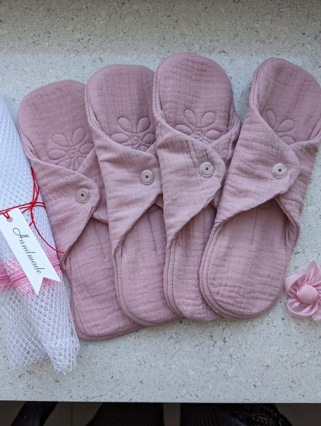 Cloth Pads Starter Set/organic Cloth Pads/reusable Panty Liner/period ...