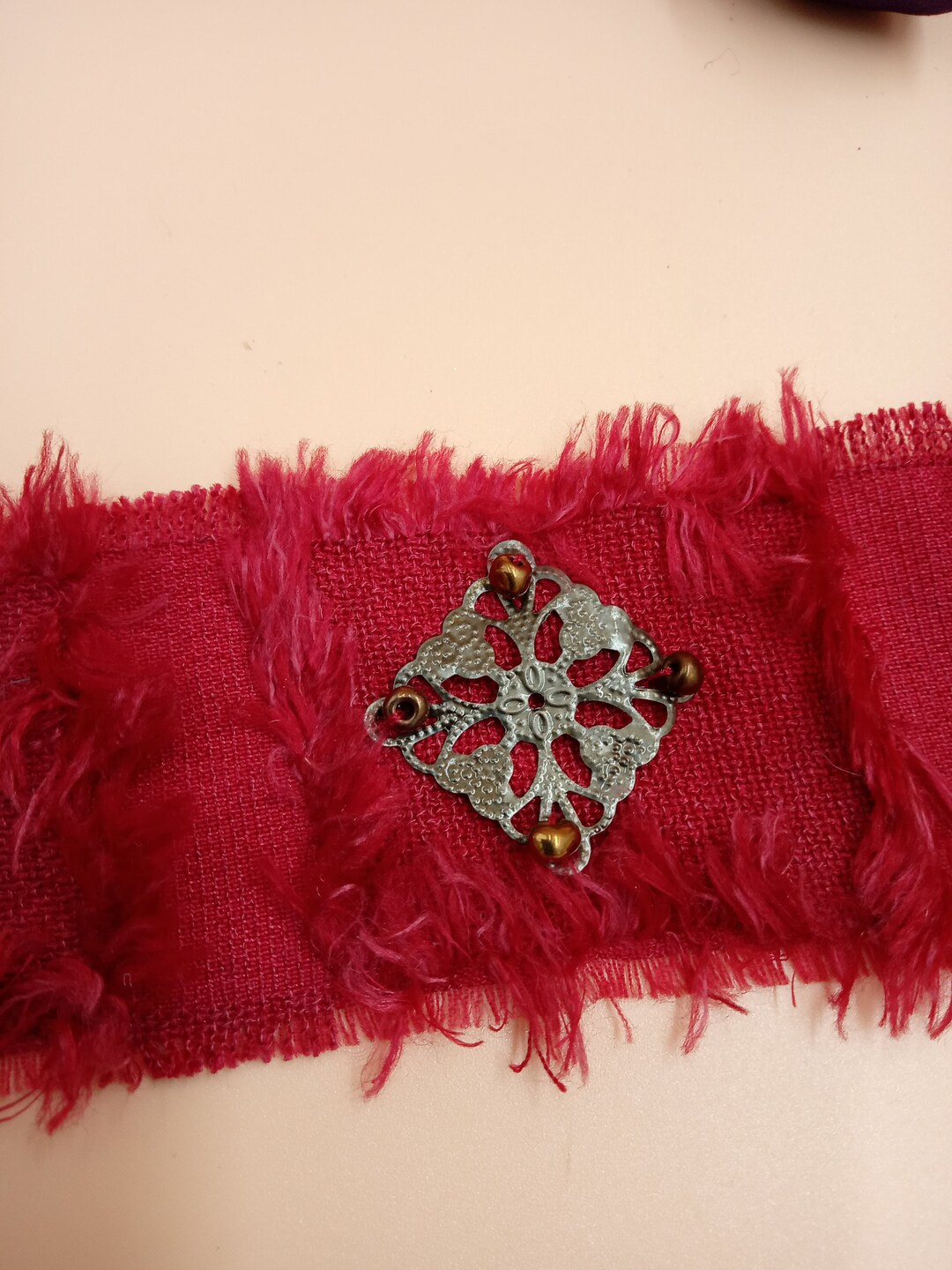 Vintage Red Fringe Trim/ribbon Trim Lace/vintage Exquisite Trim/red ...