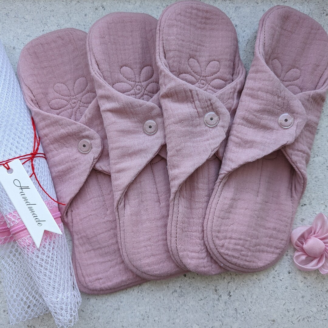 Cloth Pads Starter Set/organic Cloth Pads/reusable Panty Liner/period ...
