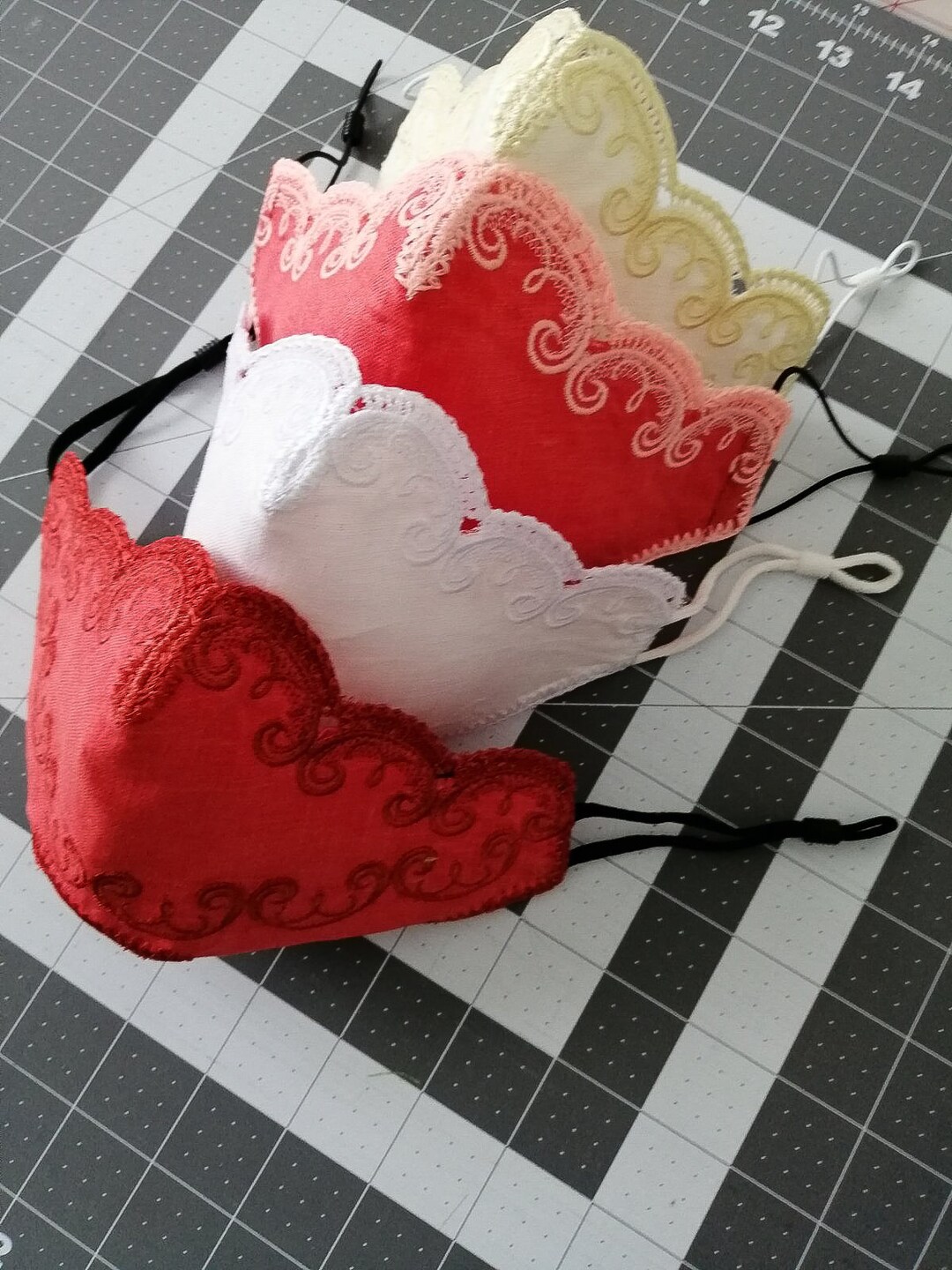 Fashion Face Mask/lace Face Mask/embroidered Face Mask/luxury Face Mask ...