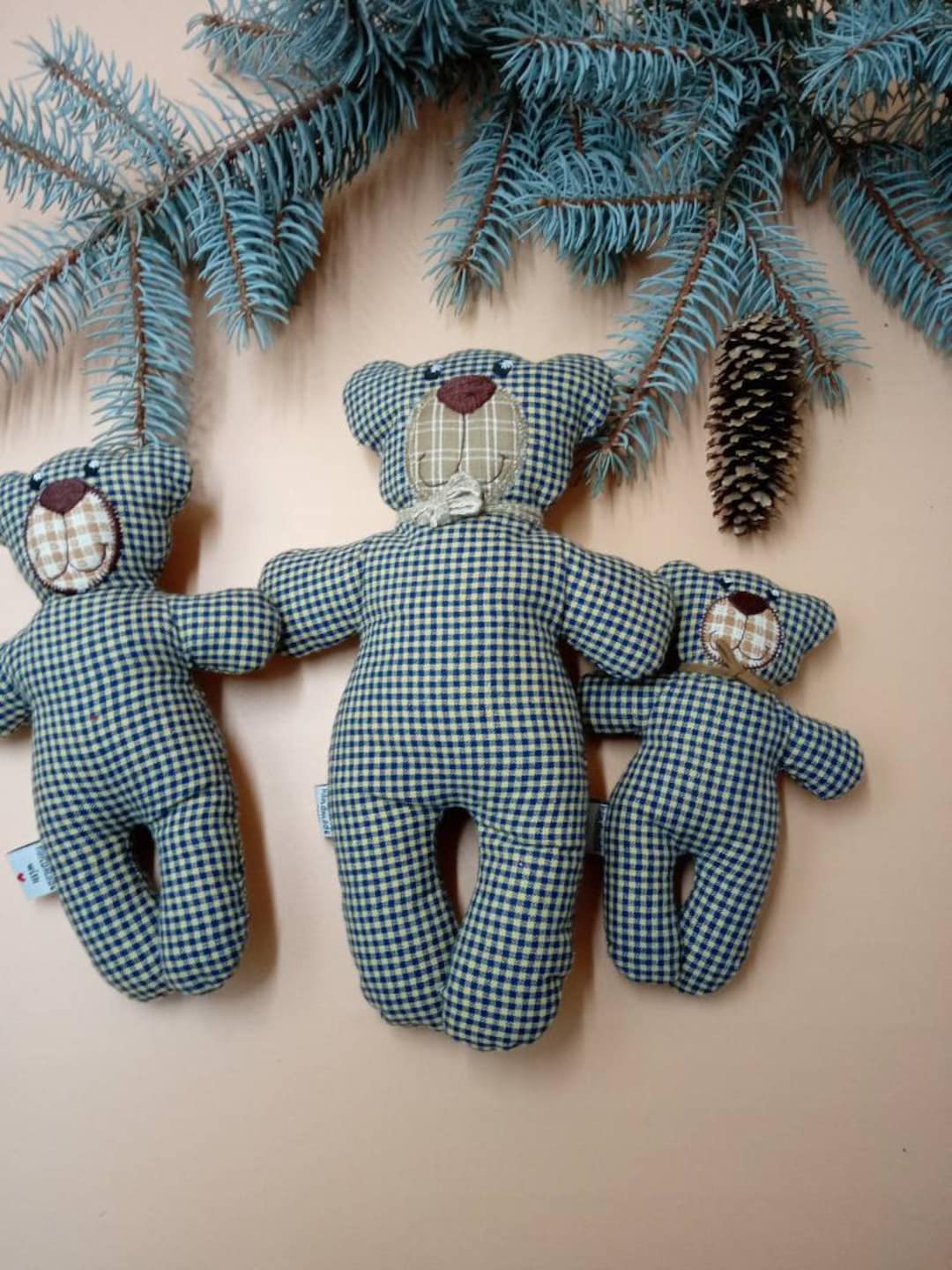 Rag Doll/teddy Bear Doll/ Cloth Doll/family Bear's/bear Doll Set ...