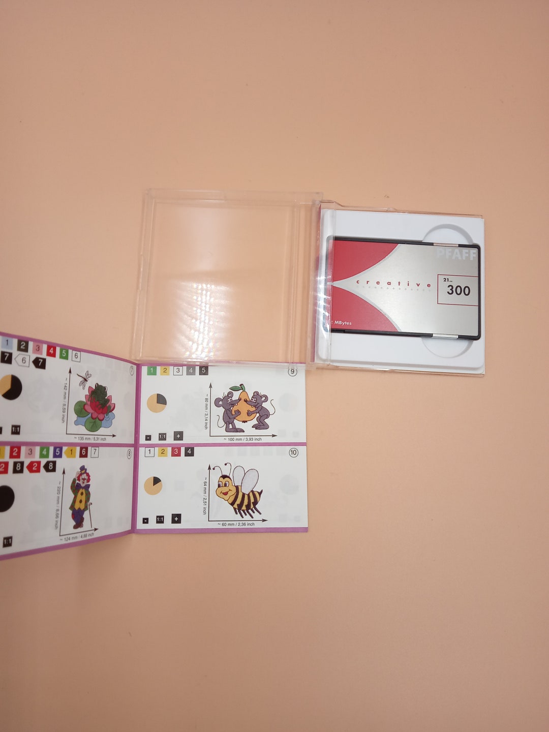 Embroidery Card/ Pfaff 300 Creative Card/embroidery Designs/blank Card ...