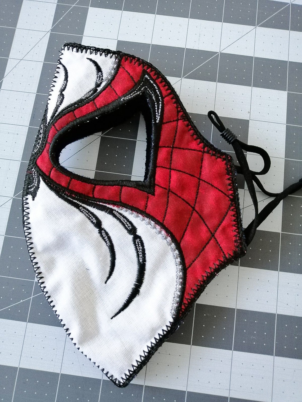 Spider Face Mask/Halloween Mask/ Embroidered Face Mask | Etsy