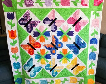 Spring Quilt Pattern - Etsy