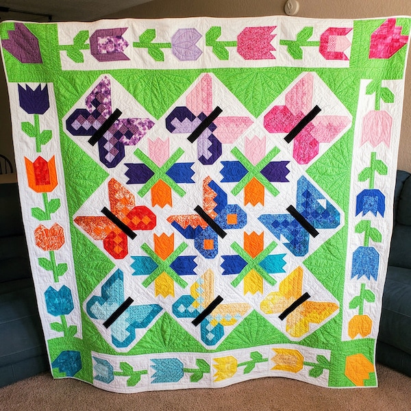 Tulip Quilt Pattern - Etsy