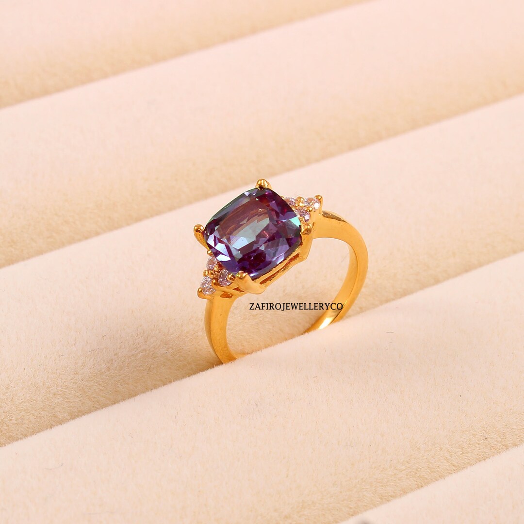 Alexandrite Ring, June Birthstone, Birthstone Ring, Silver Jewelry Ring ...