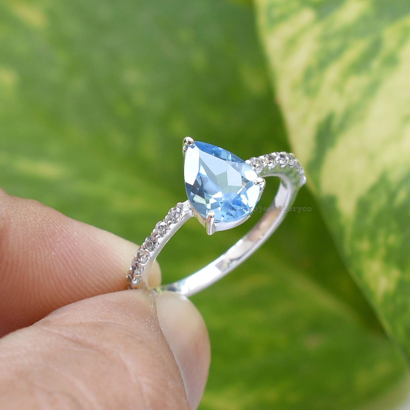 Topaz Ring Engagement Ring Unique Ring Wedding Ring Topaz | Etsy