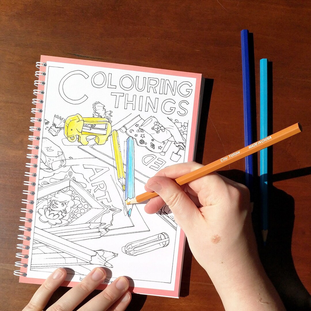 Colouring Things - Colouring Book for All Ages! - Etsy