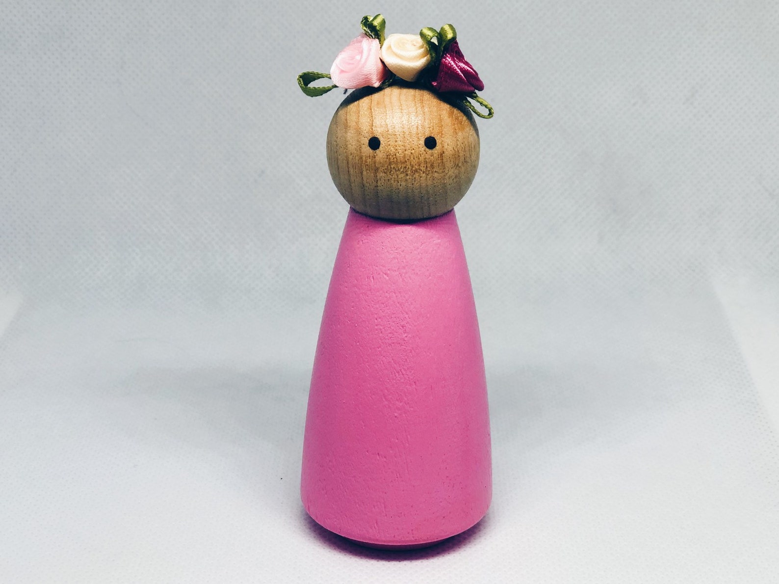 Flower Crown Peg Doll - Etsy