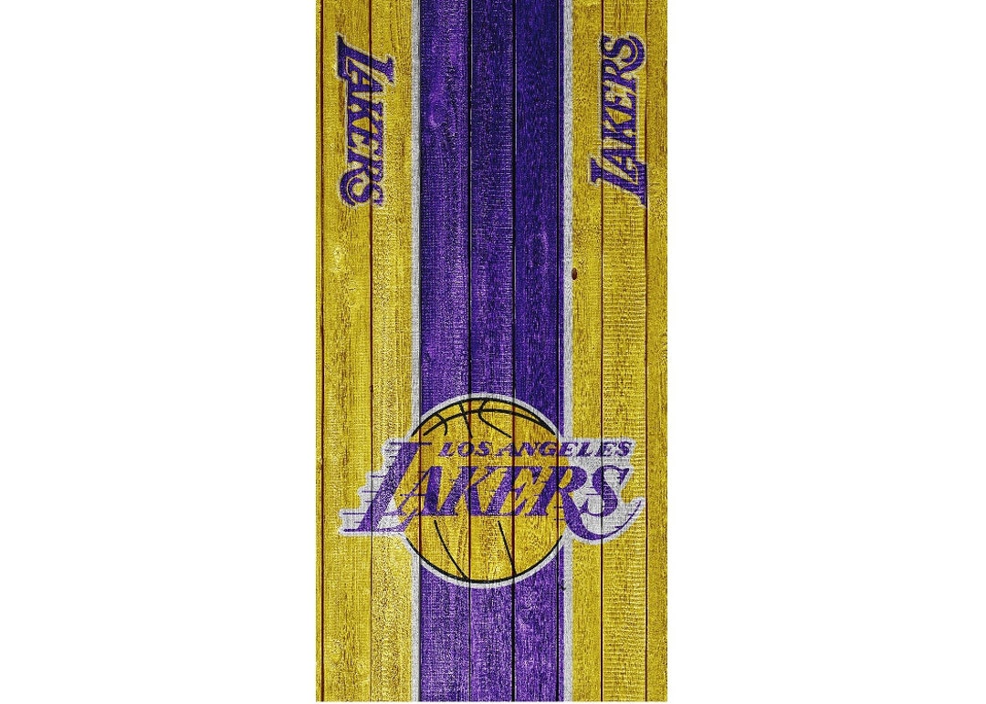 Cornhole Wrap Los Angeles Lakers Stripe Yellow - Etsy