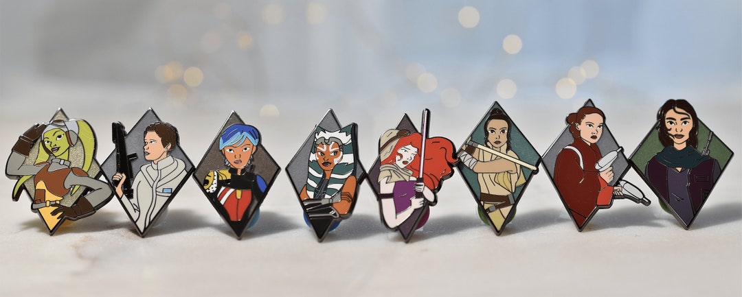 Star Wars Females Enamel Pins force is Female Enamel Pins B/C GRADES - Etsy