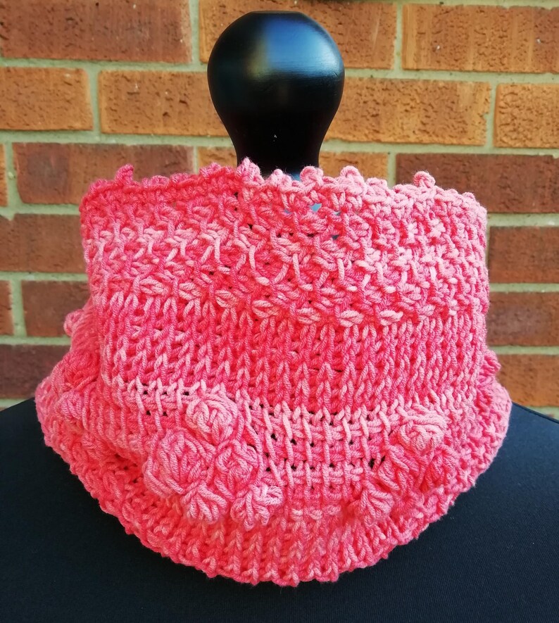 Easy Tunisian Crochet Cowl Pattern, Beginner-friendly DK Yarn Cowl, PDF ...