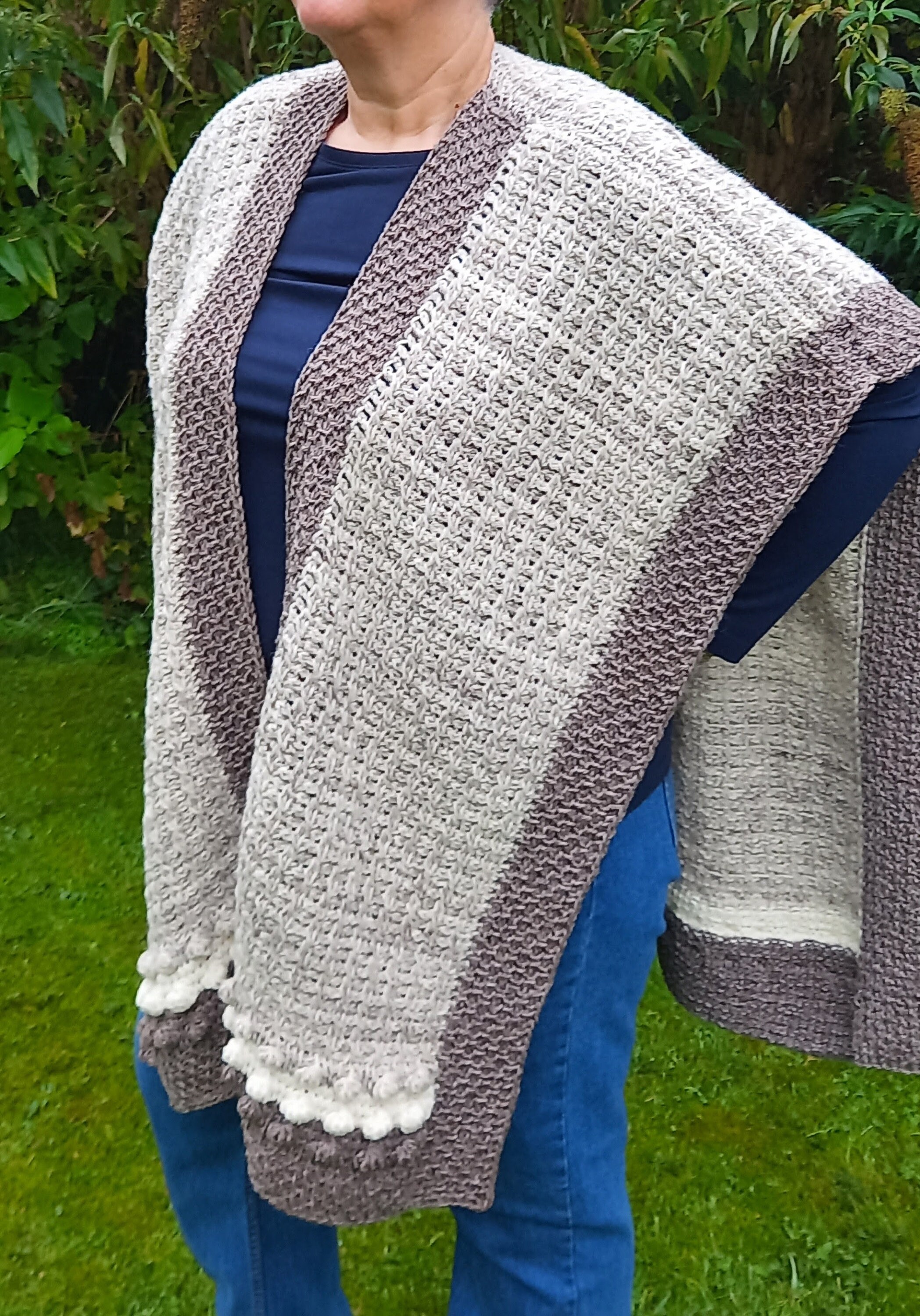 Tunisian Crochet Pattern, Ivelisse Ruana, Ruana Crochet Pattern ...