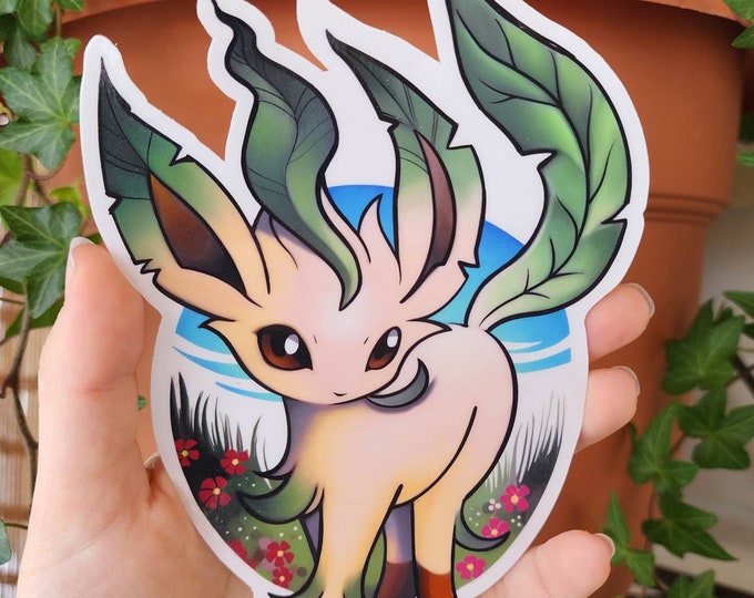 XXL Leafeon Sticker - Etsy