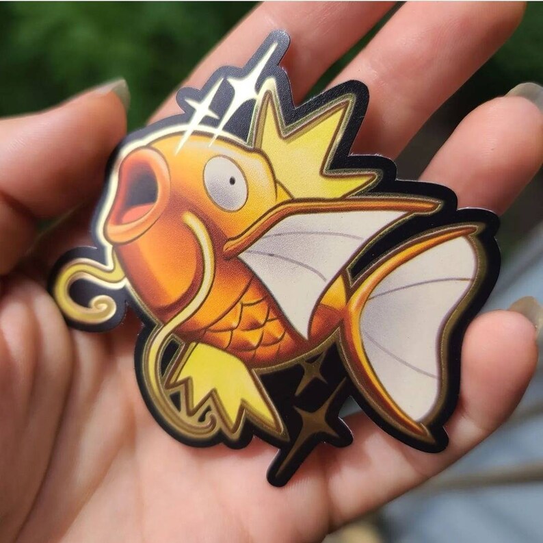 Golden Magikarp Sticker - Etsy