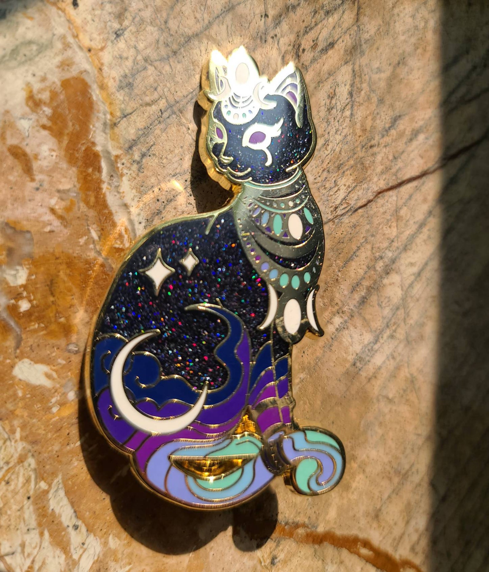 Cosmic kitty pin | Etsy