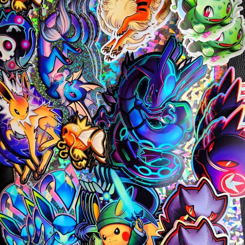 Stickers Holo Anime - Etsy