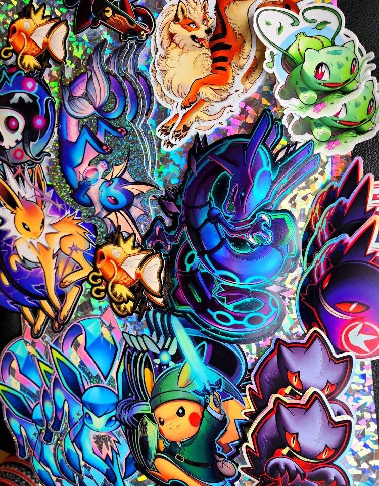 Holo Large Sticker Pack - Etsy