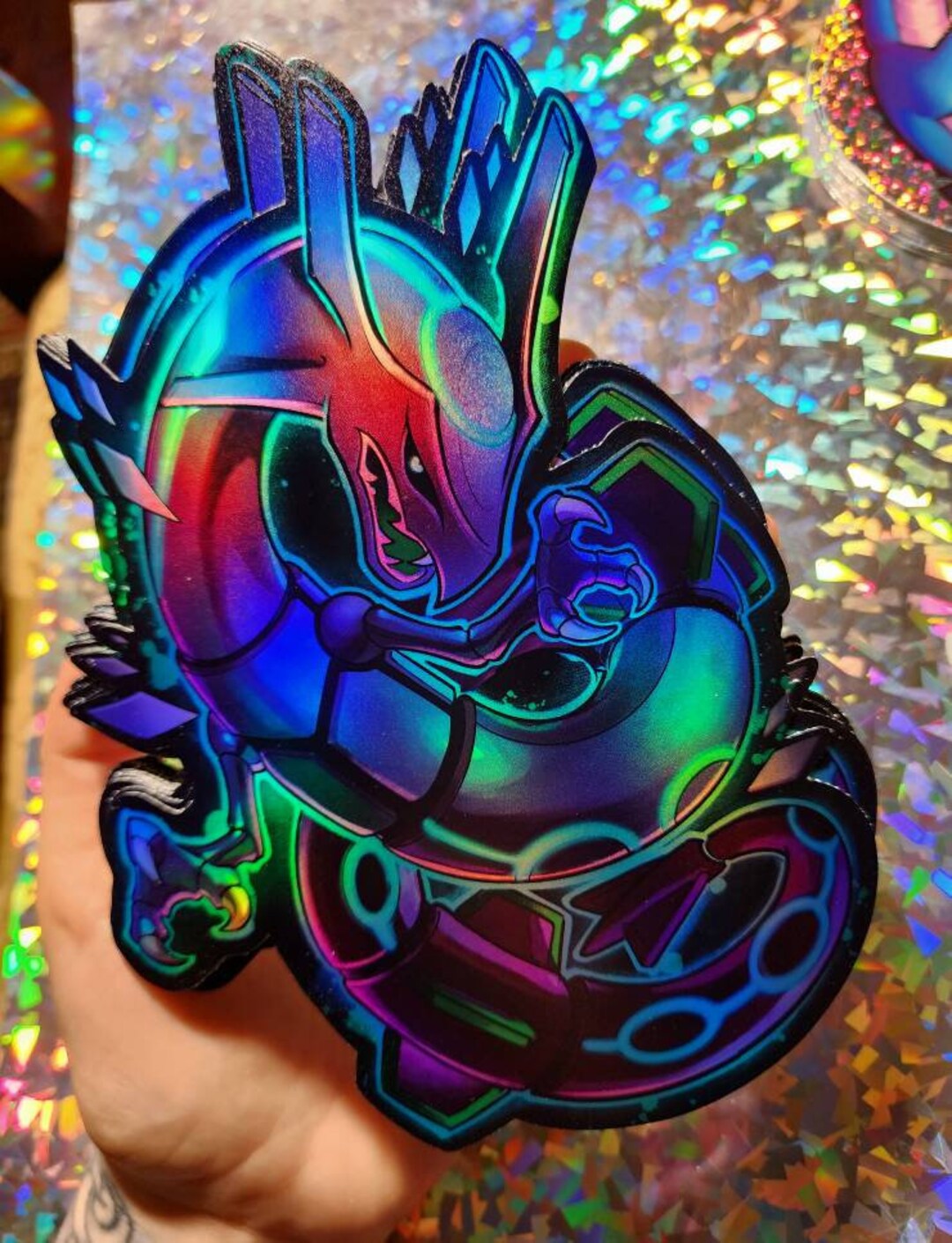 XXL Holo Rayquaza Sticker - Etsy