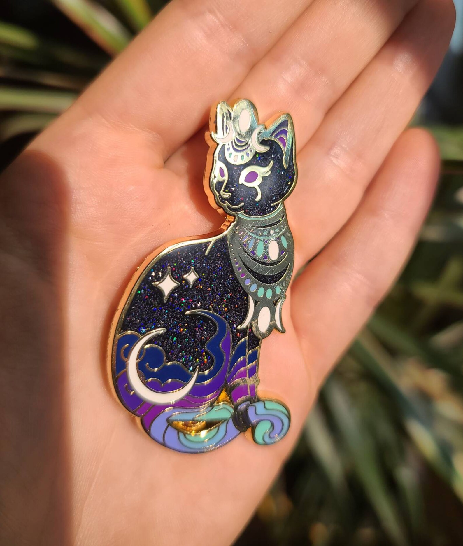 Cosmic kitty pin | Etsy