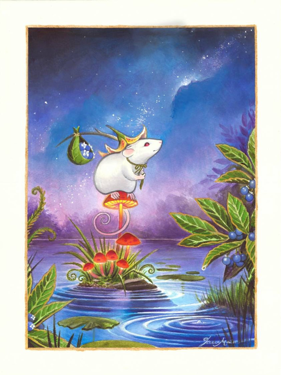 Adventure Mouse Print 11x14inch - Etsy