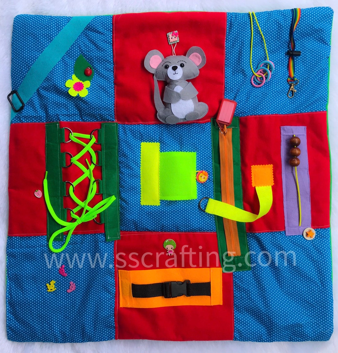 Sensory Blanket, Sensory Board, Kids Sensory Activity, Early Skill ...
