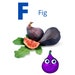 Fruits Alphabet Printable Flash Card Fruits ABC Fruits - Etsy