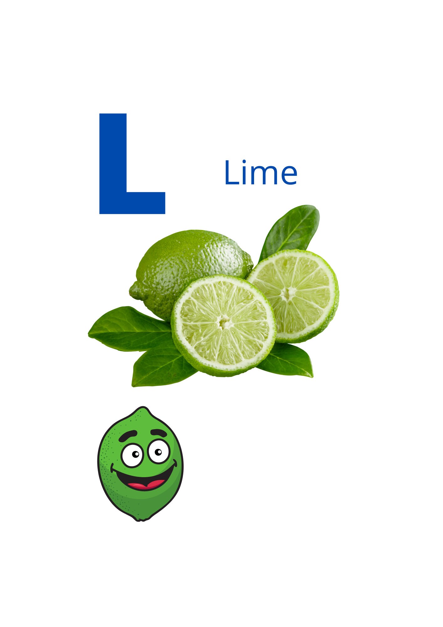 Fruits Alphabet Printable Flash Card Fruits ABC Fruits - Etsy