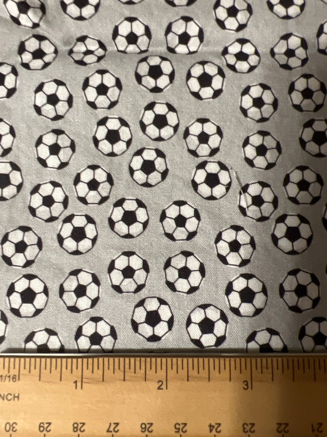 Soccer Fabric Varsity Riley Blake Designs Soccer Ball. Gray - Etsy