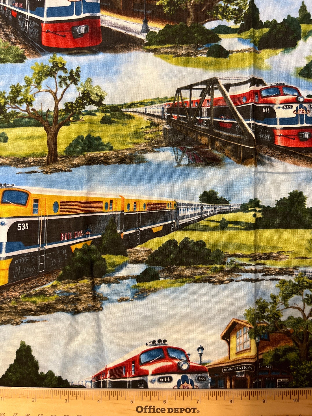 Fabric, Rail King Trains, Trains, Vintage,countryside, Train Station ...