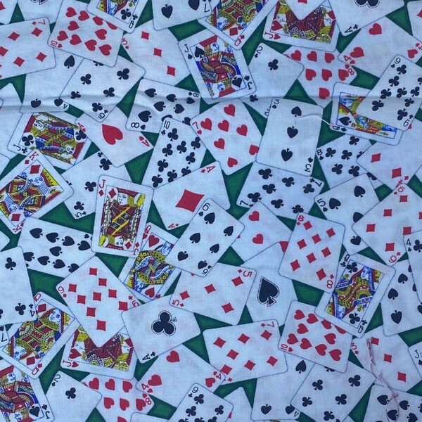 Playing Cards Fabric - Etsy