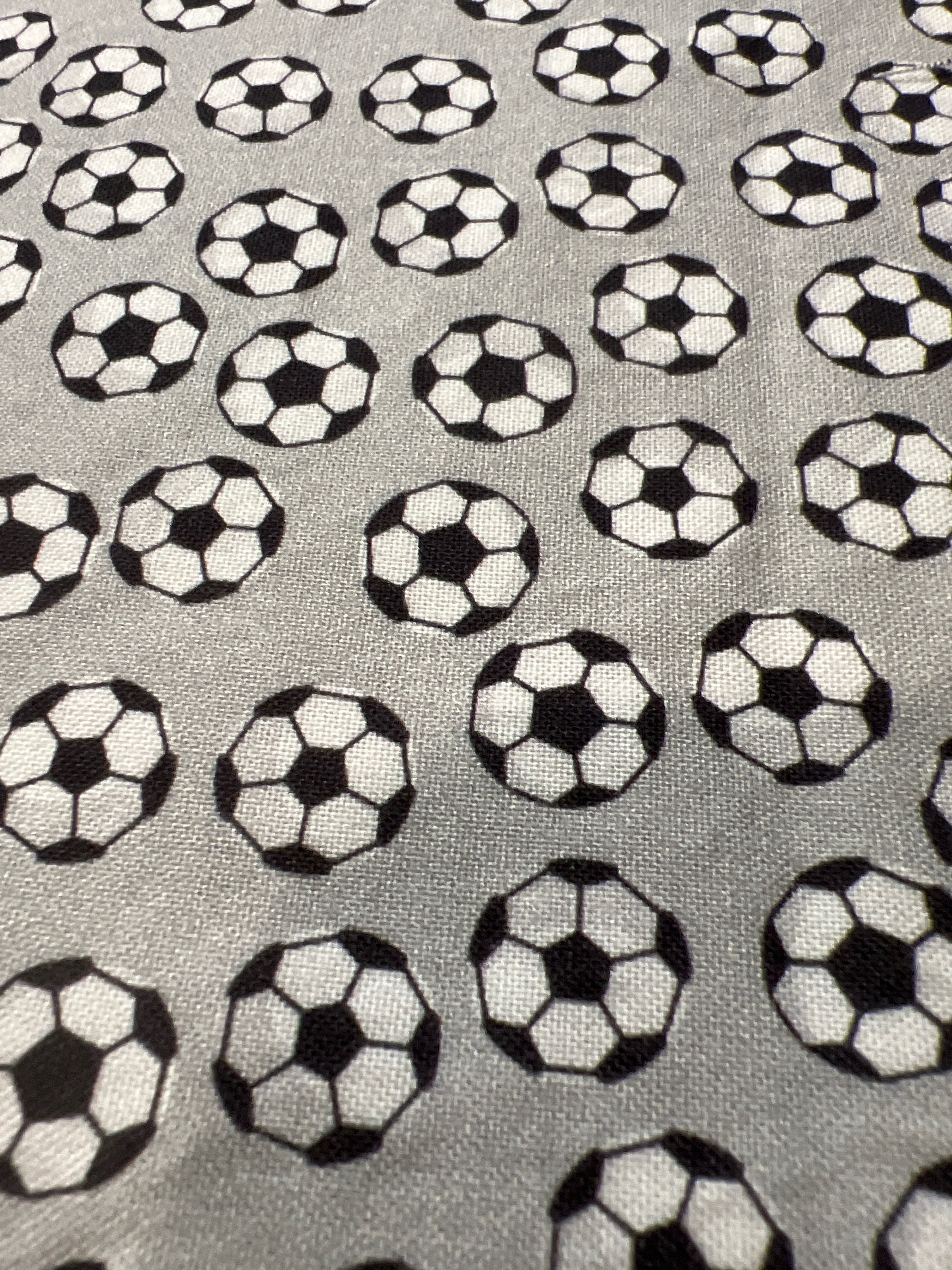 Soccer Fabric Varsity Riley Blake Designs Soccer Ball. Gray - Etsy