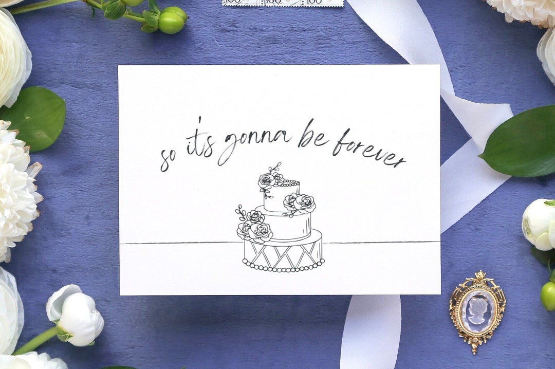 So It's Gonna Be Forever Greeting Card | Swiftie Wedding Present ...