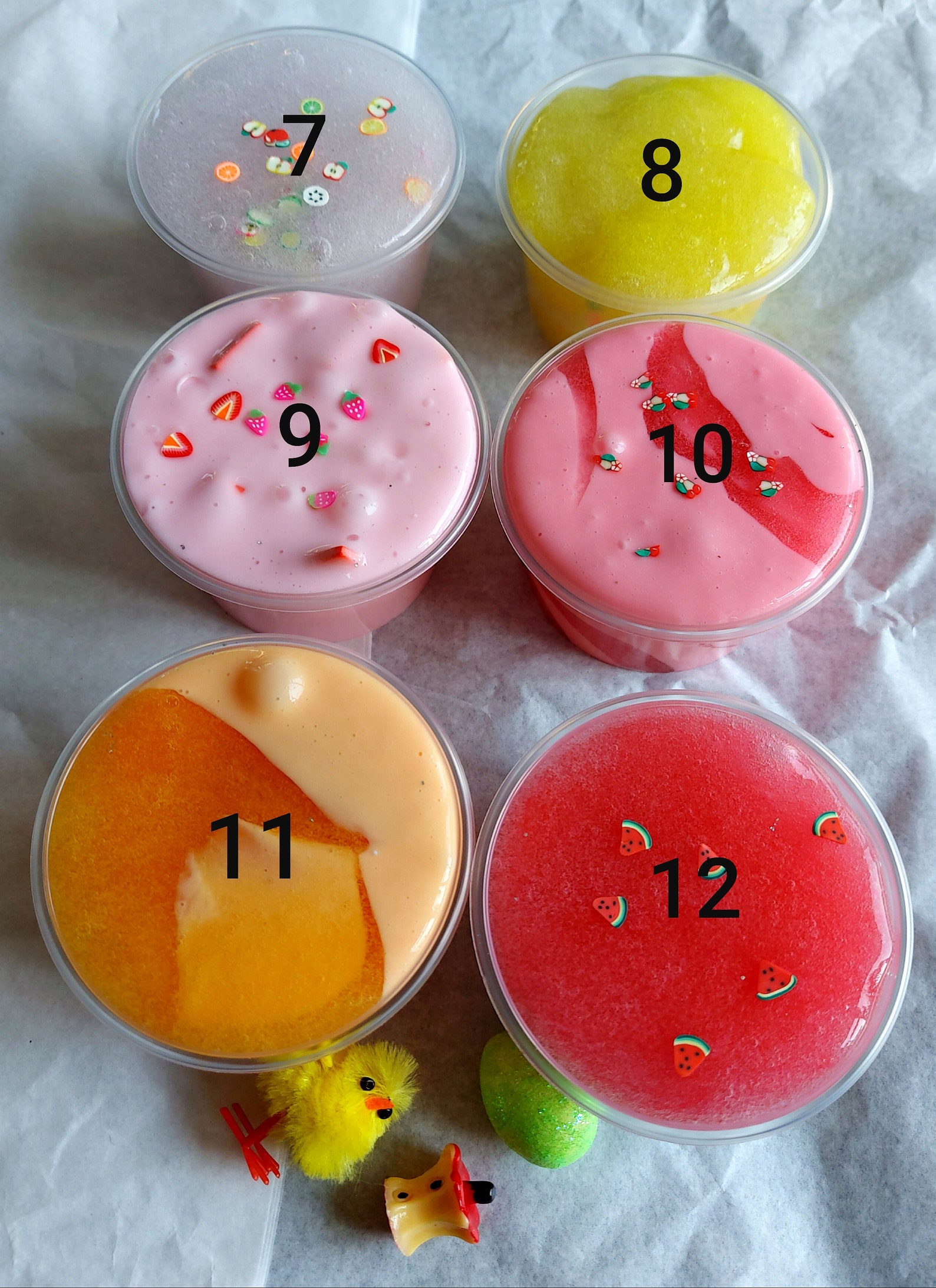 Custom Slime Bundle 7 x 4oz. slimes | Etsy