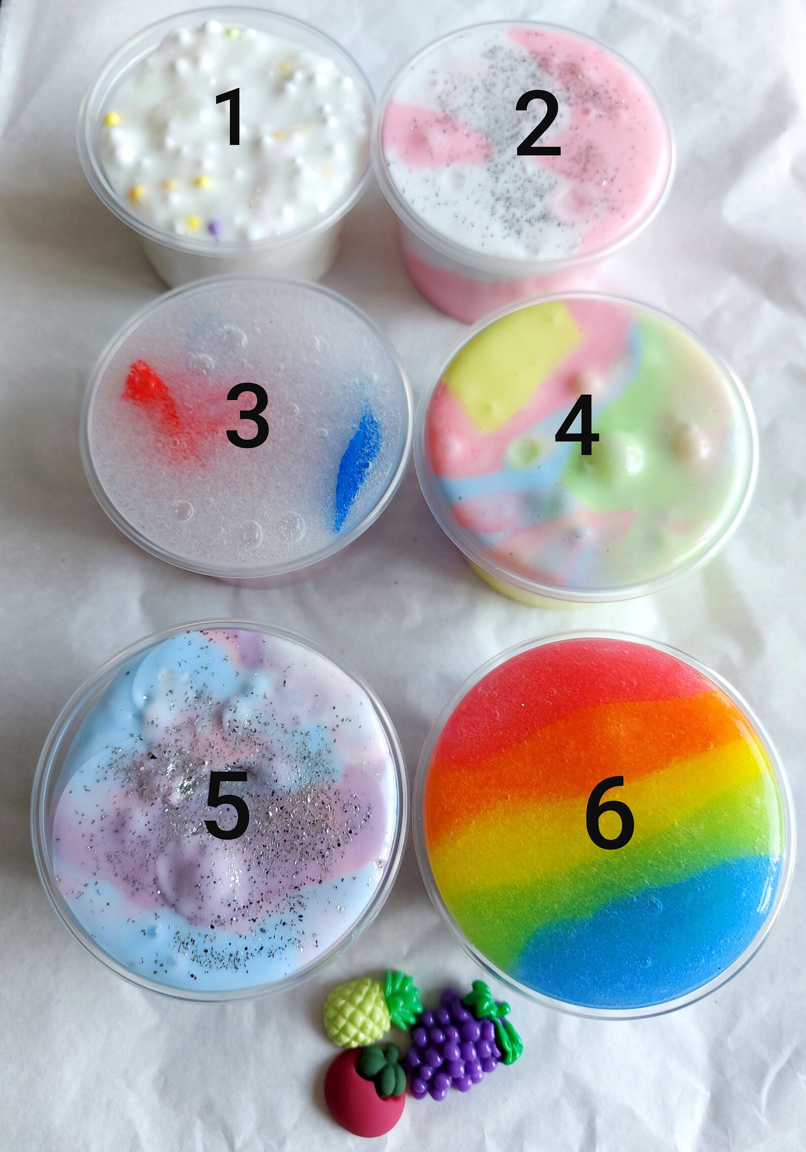 Custom Slime Bundle 7 x 4oz. slimes | Etsy