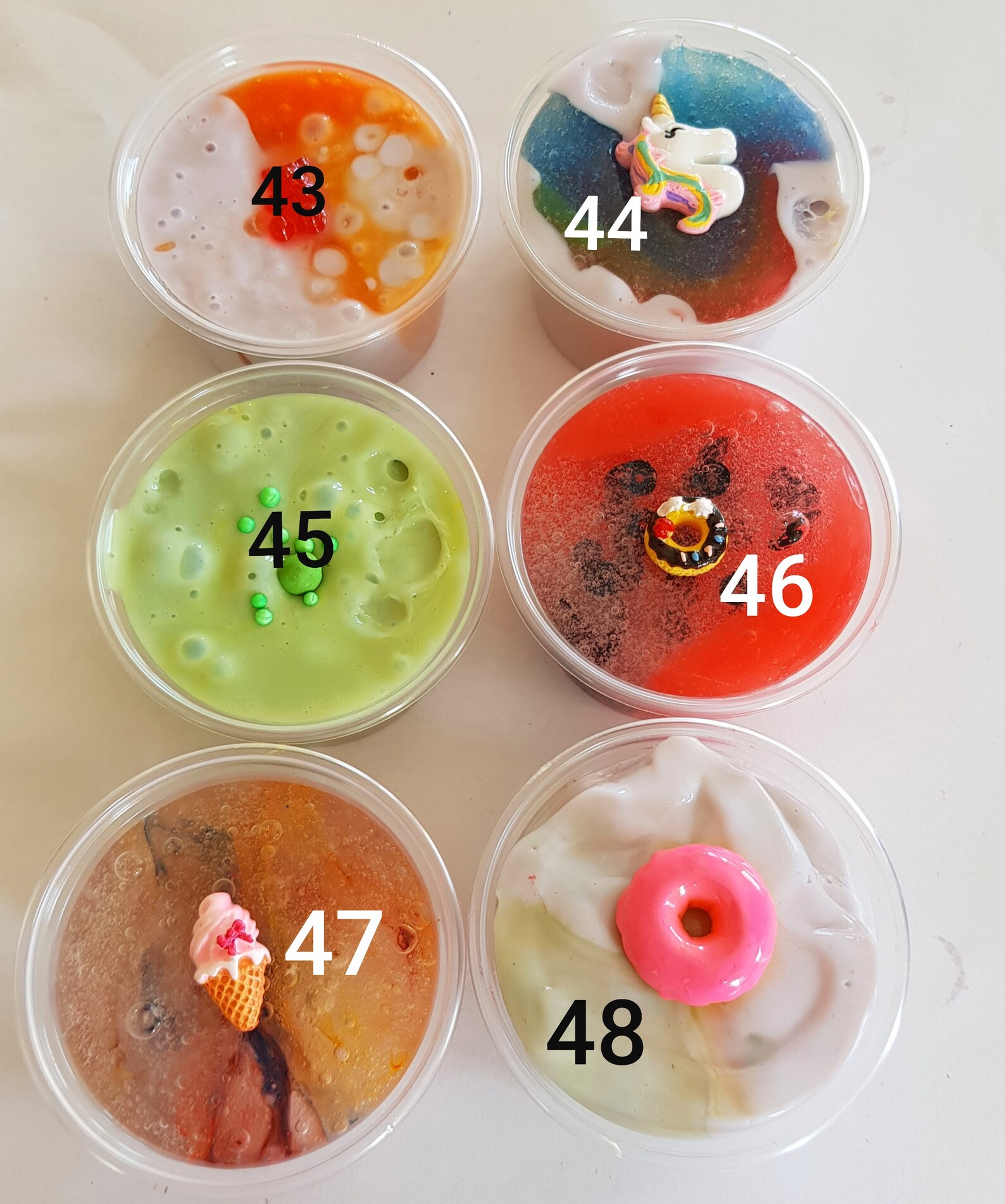 Custom Slime Bundle 7 x 4oz. slimes | Etsy