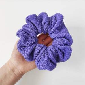 Oversized Towel Scrunchie for Wet Hair in Lilac and Purple Color, Large ...