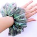 Oversized Iridescent Organza Scrunchie, Extra-large Sheer Blackish ...