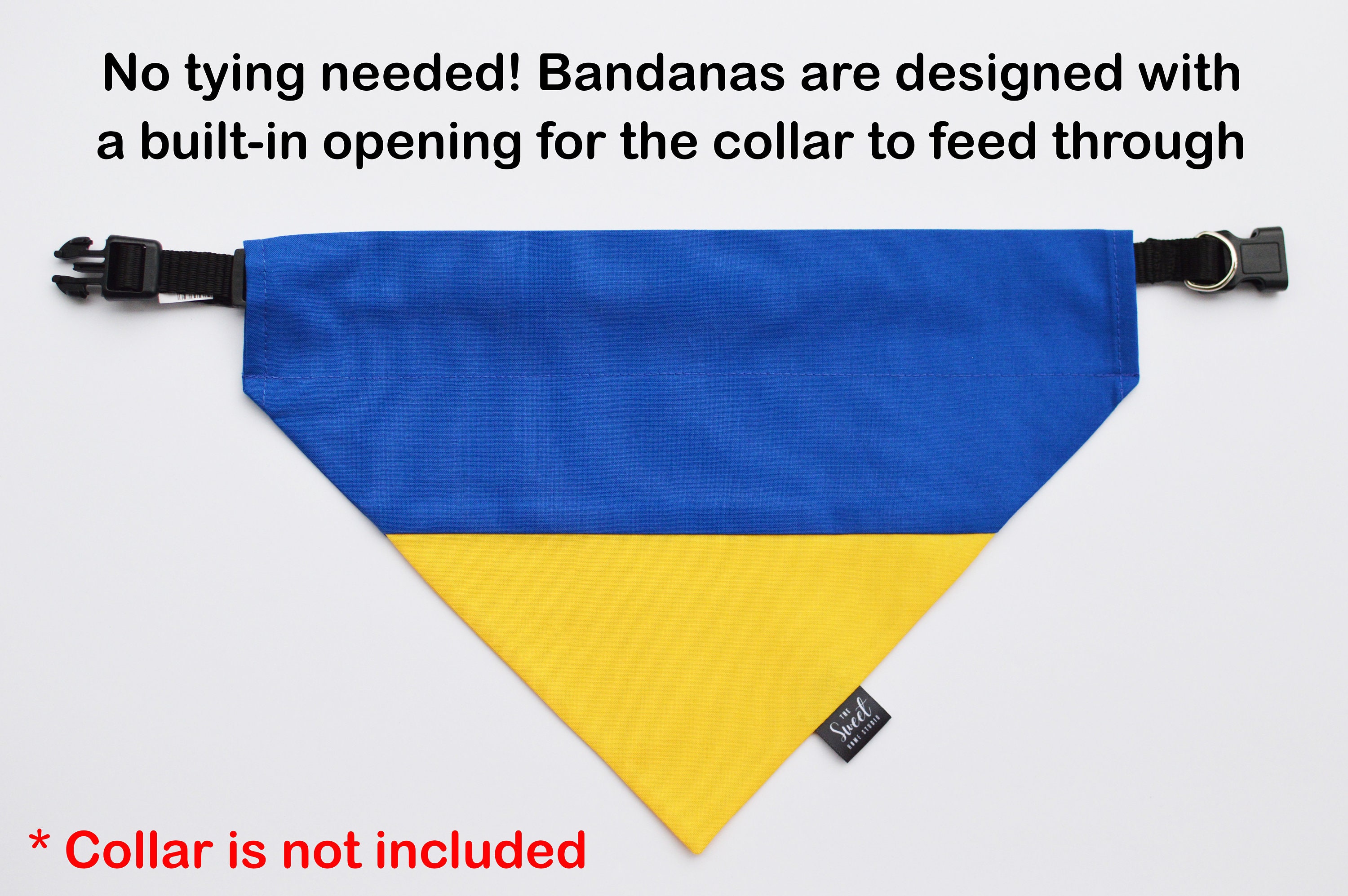 Ukraine's Flag Over the Collar Dog Bandana I Stand With - Etsy