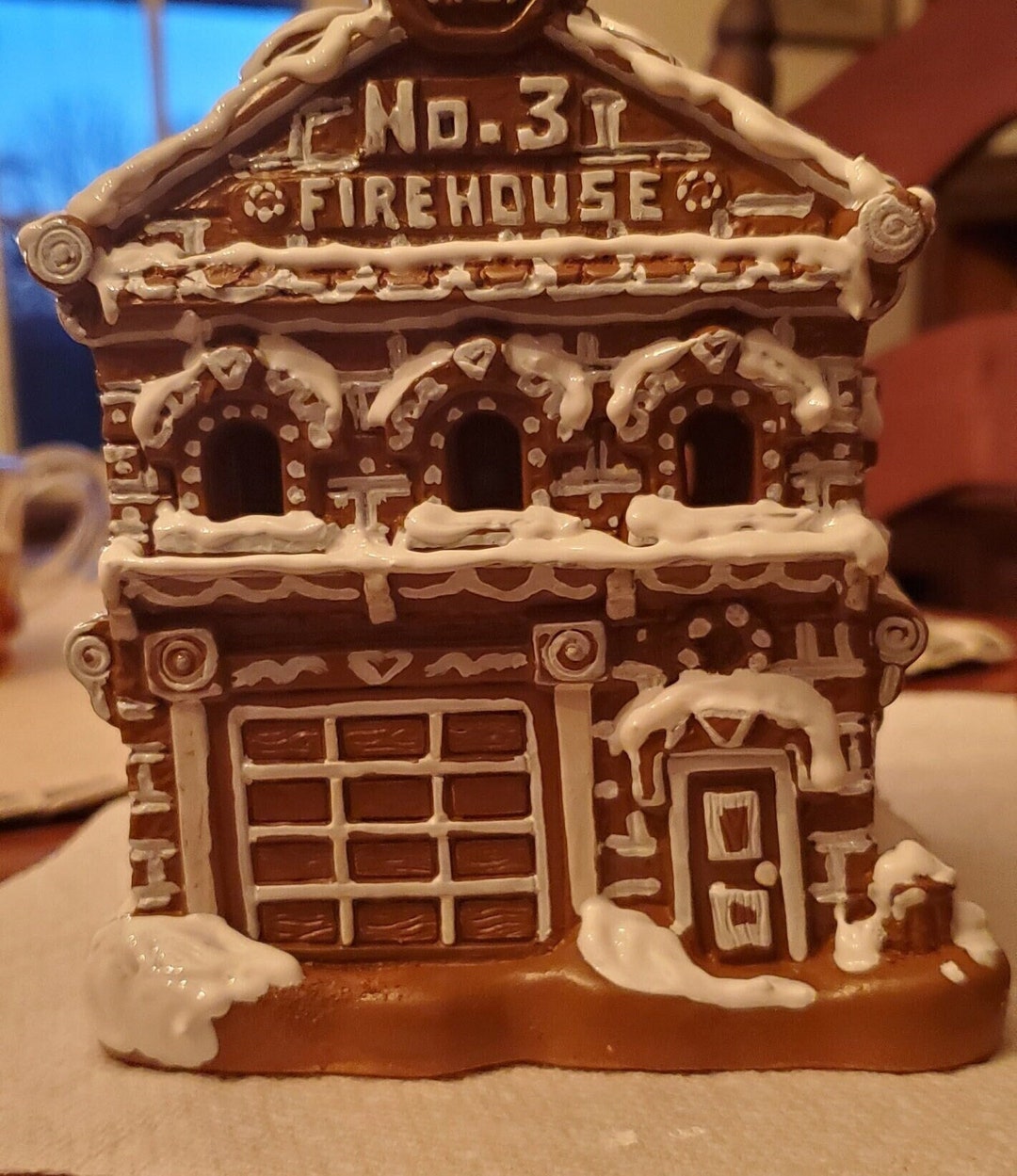 Hand Painted to Look Like Real Icing.lighted Ceramic Gingerbread ...
