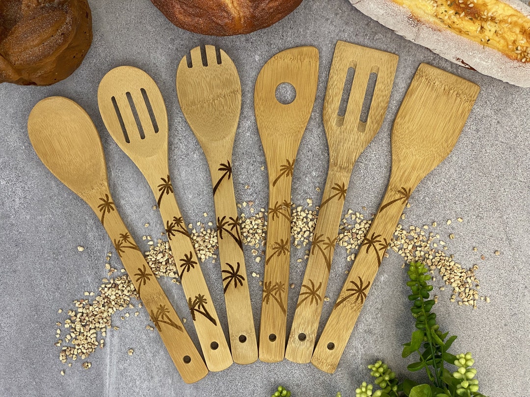 Palm Tree Spoon Set Tropical Themed Gift Coastal Kitchen - Etsy Sweden