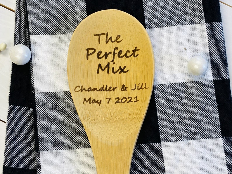 Custom Engraved Wooden Spoons - Personalized Bamboo Kitchen Utensils ...