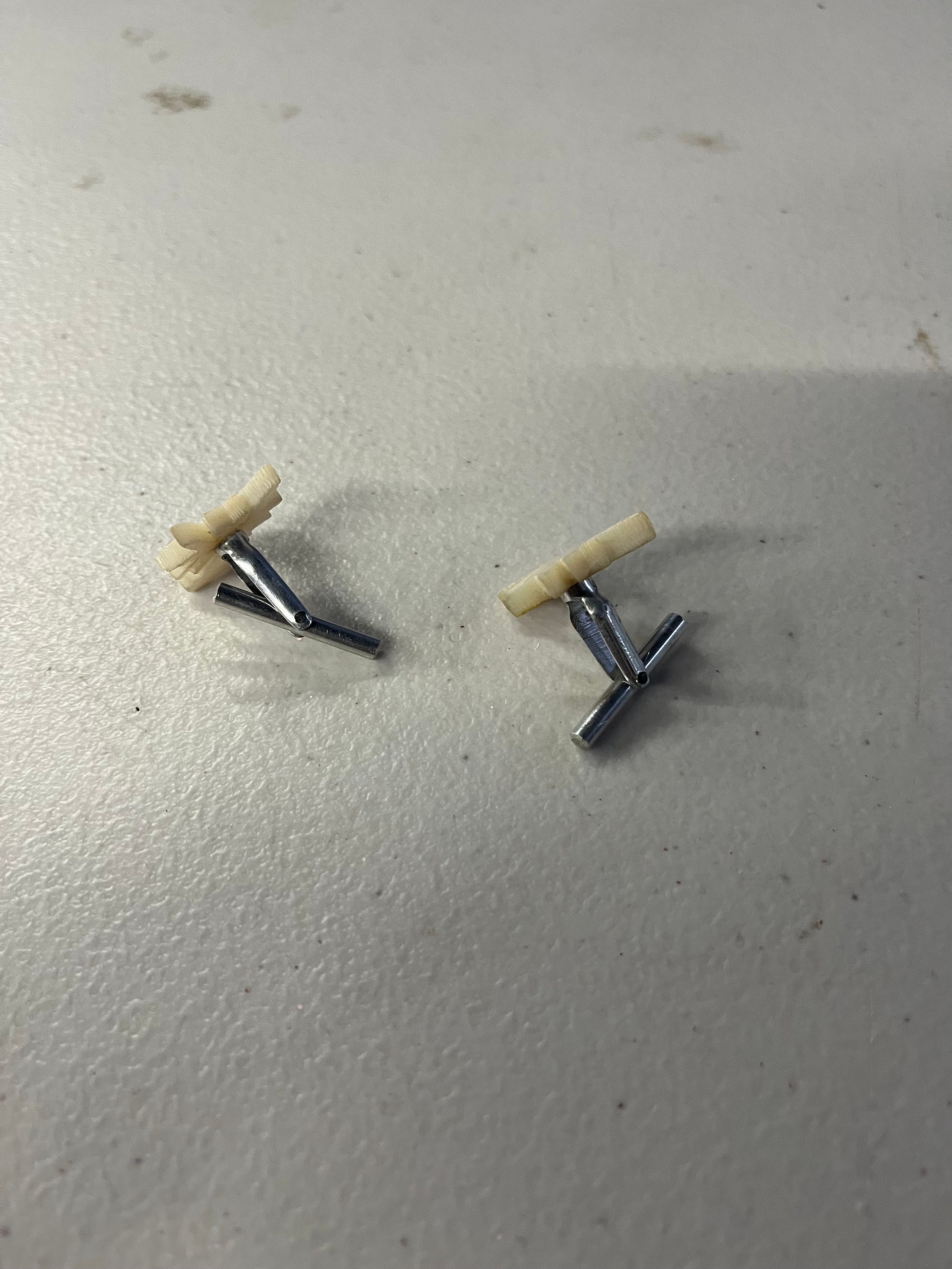 Cuff Links - Vintage Hand Carved Mother of Pearl - Palm Tree Cufflinks ...