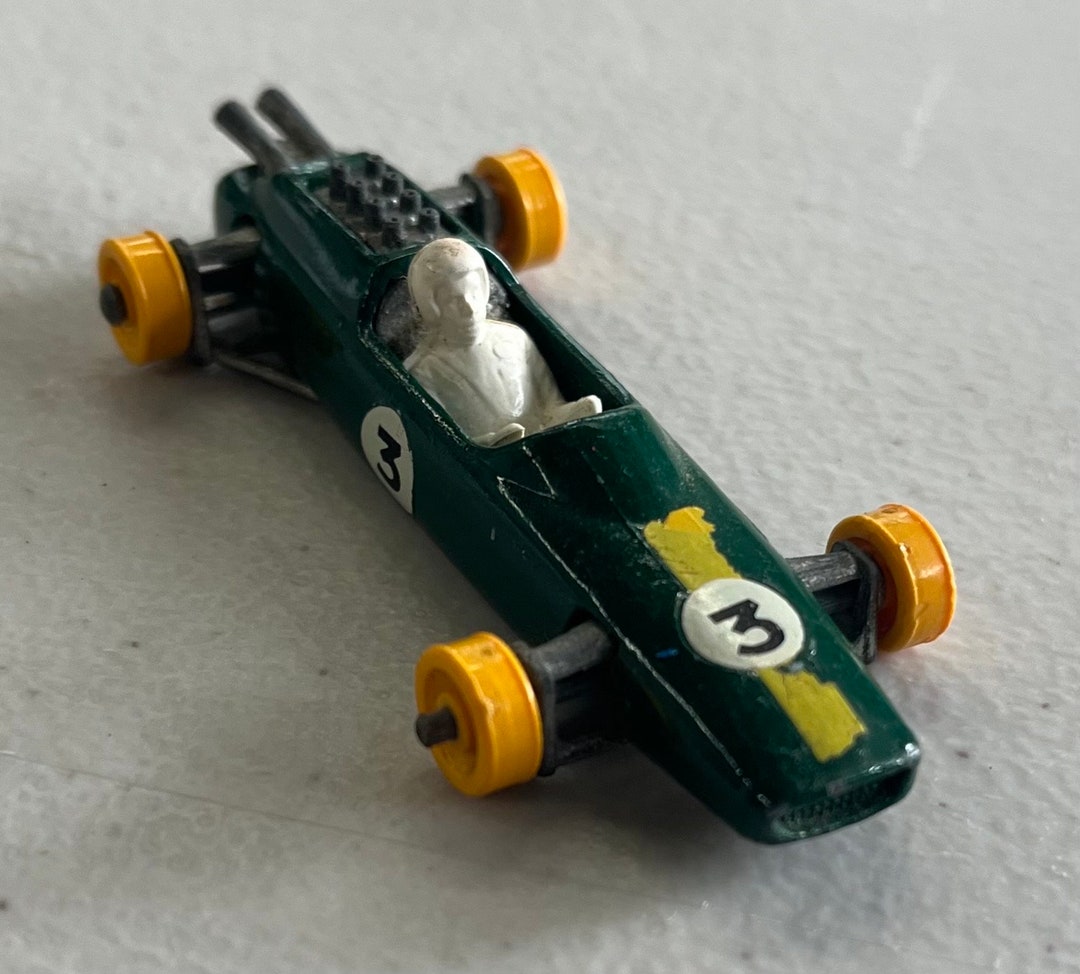 Matchbox 1970s Lotus #3 Race Car With Driver - Vintage Die Cast Metal ...