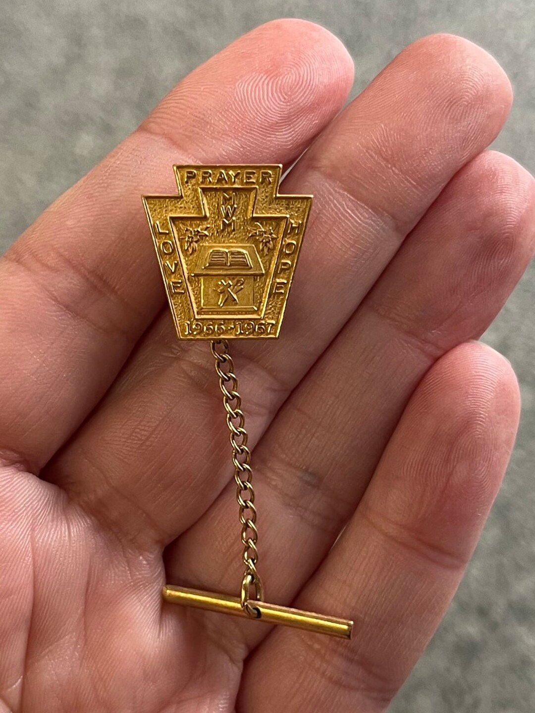 Lapel Pin - 10k Gold 1966-1967 Masonic Screw Back Lapel Pin/tie Tack ...