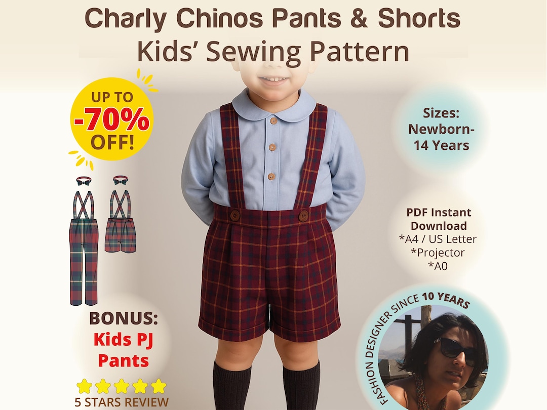 Formal Shorts Wedding Kids Chinos Children Classic School Pants Sewing ...