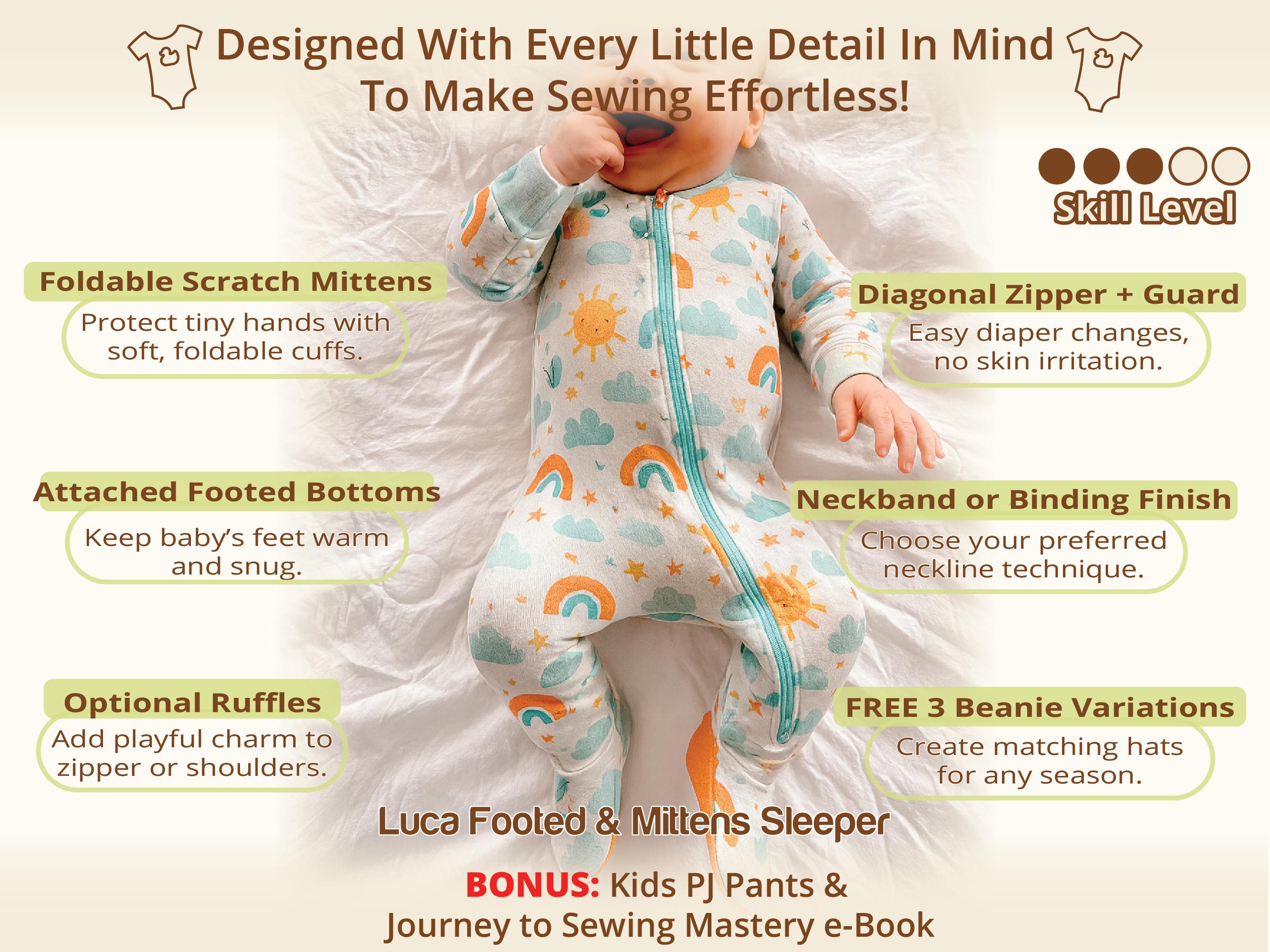 Baby Zipper Sleeper With Zipper Guard Bundle | Foldable Footies ...