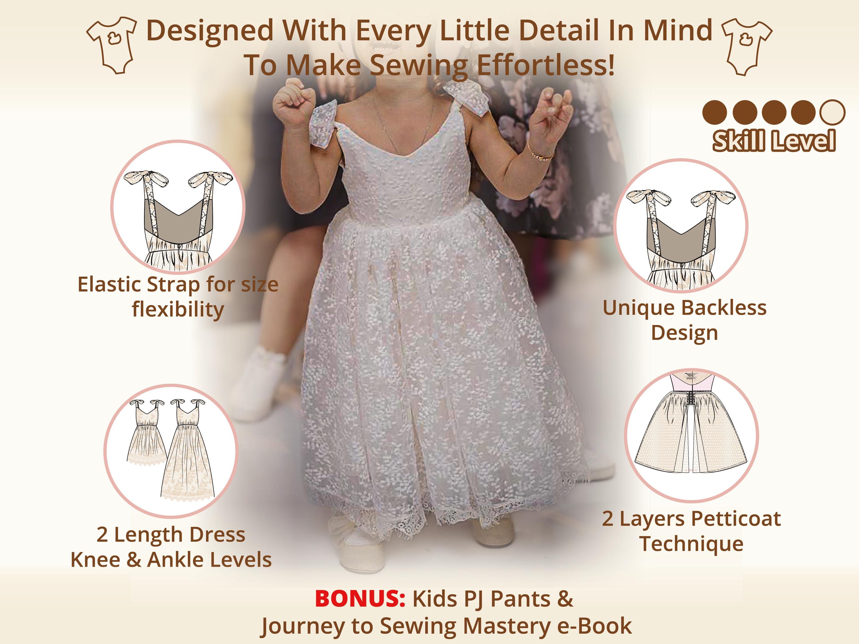 Twirl Dress Toddler Sewing Pattern Girls Birthday Party Gown Diy ...